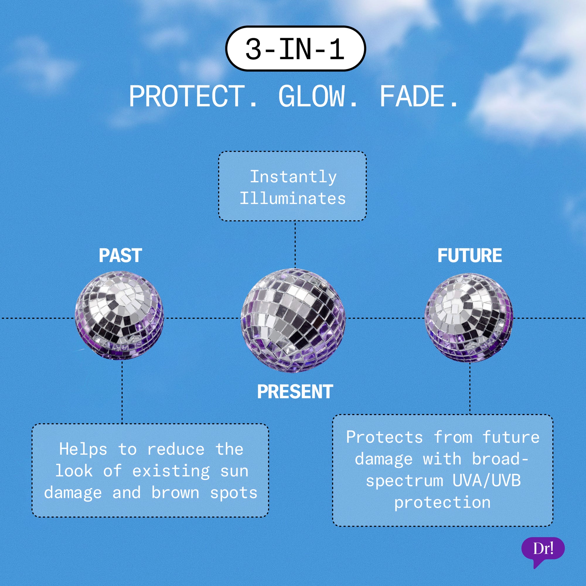 Major Fade Disco Block SPF 50 - Daily Multitasking SPF 50+ Facial ...